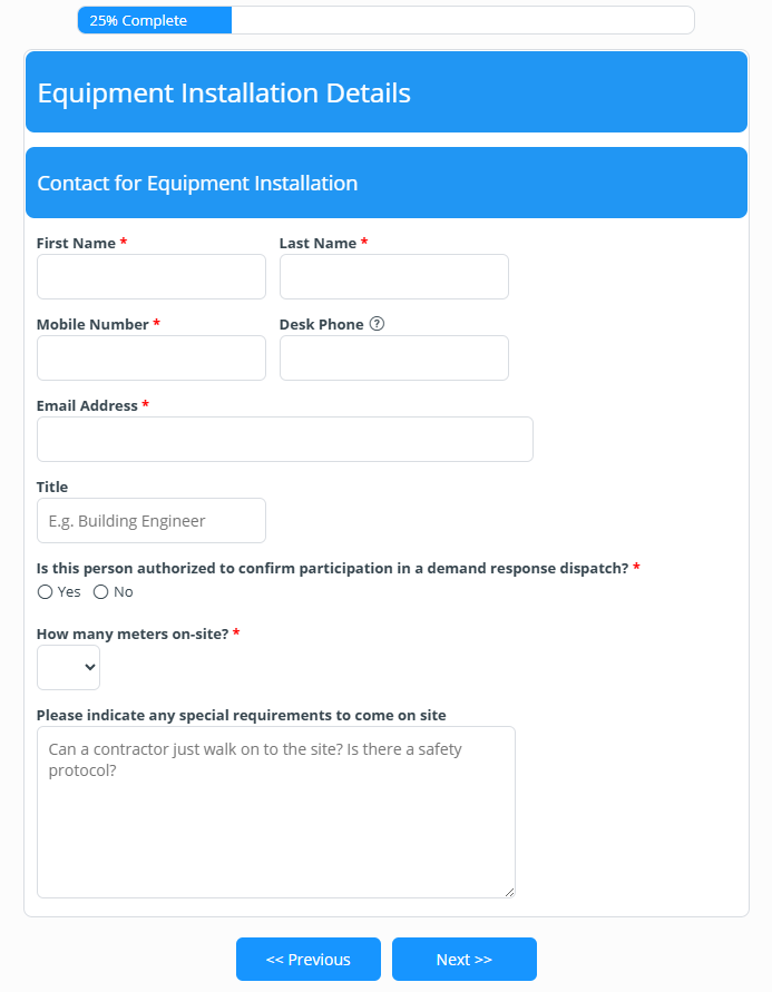 Onboarding Portal: Submit Equipment Installation Information – Enel ...